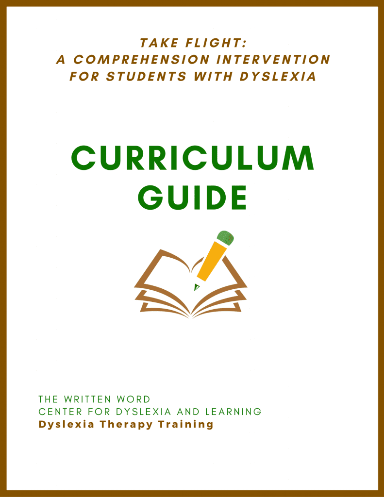 Dyslexia Therapy Training | Take Flight | The Written Word
