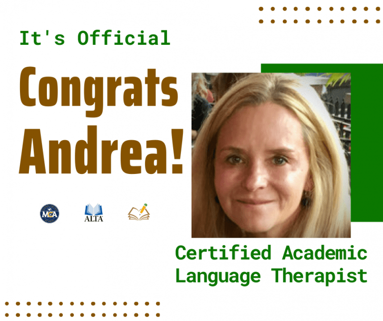 Congratulations Andrea! | CALT | The Written Word